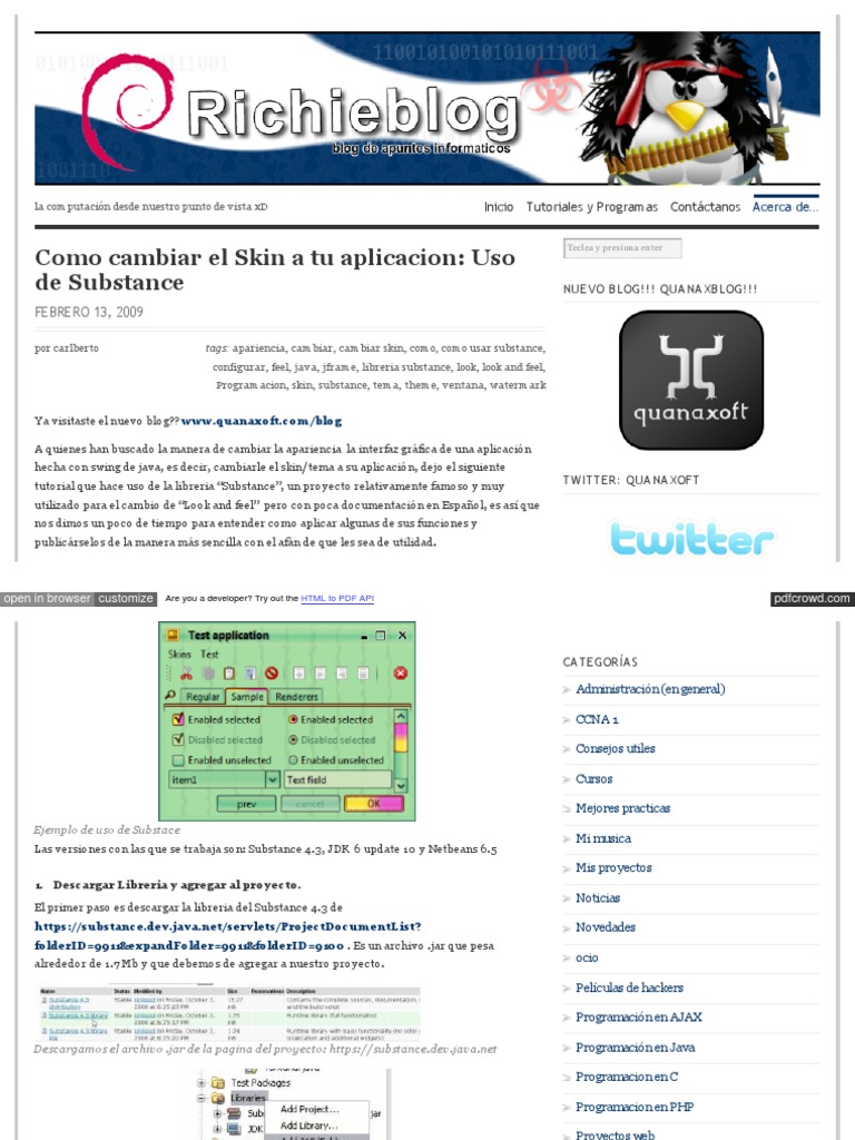 Aplicar Look and Feel | PDF | HTML | Informática