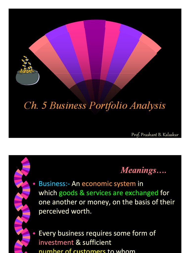 Business Portfolio Analysis Overview | PDF | Strategic Management ...