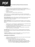 GCSE PE Types of Guidance | PDF