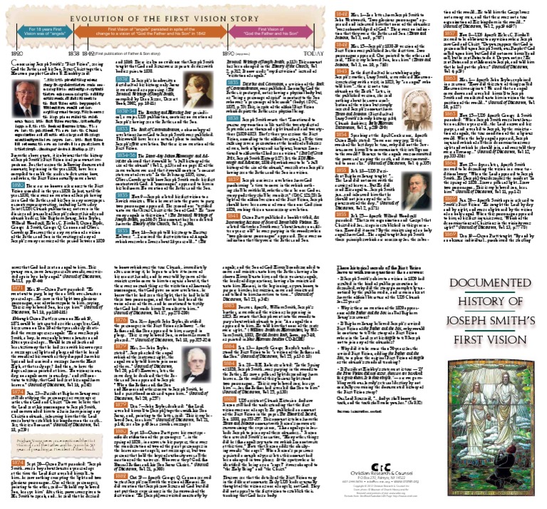 Evolution of The First Vision Story | PDF | Joseph Smith | Angel