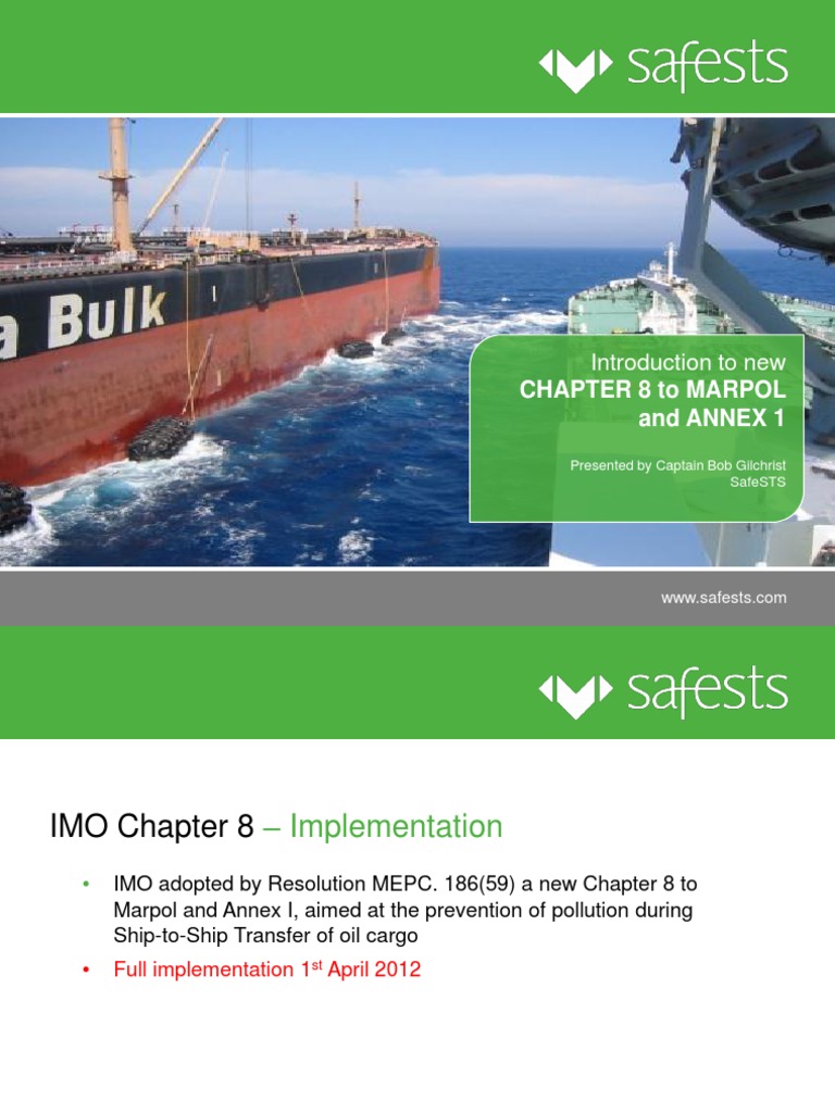 Introduction To New: Chapter 8 To Marpol and ANNEX 1 | PDF | Oil Tanker ...