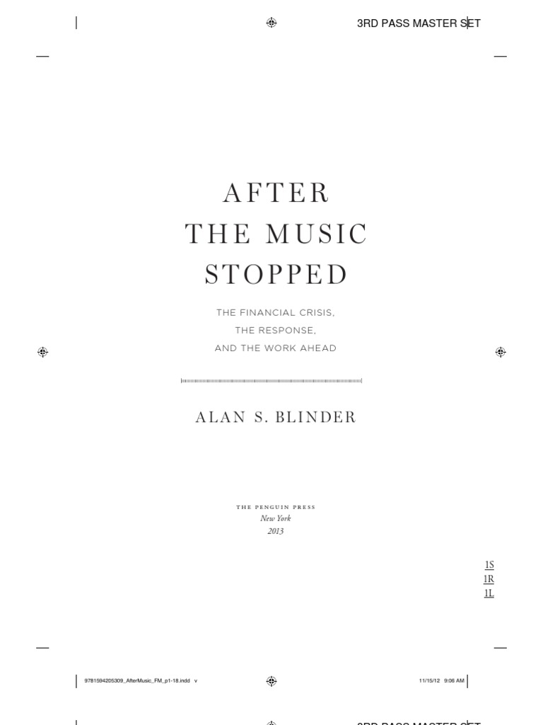 Excerpt from "After the Music Stopped: The Financial Crisis, the ...