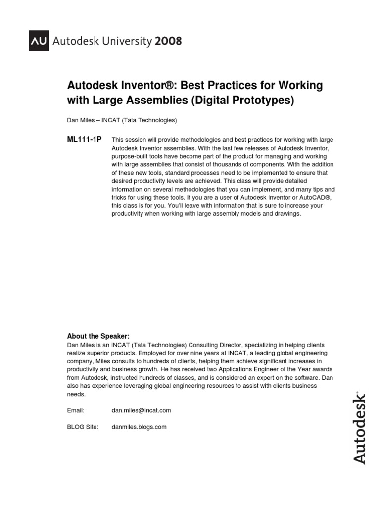 Inventor Assemblies | PDF