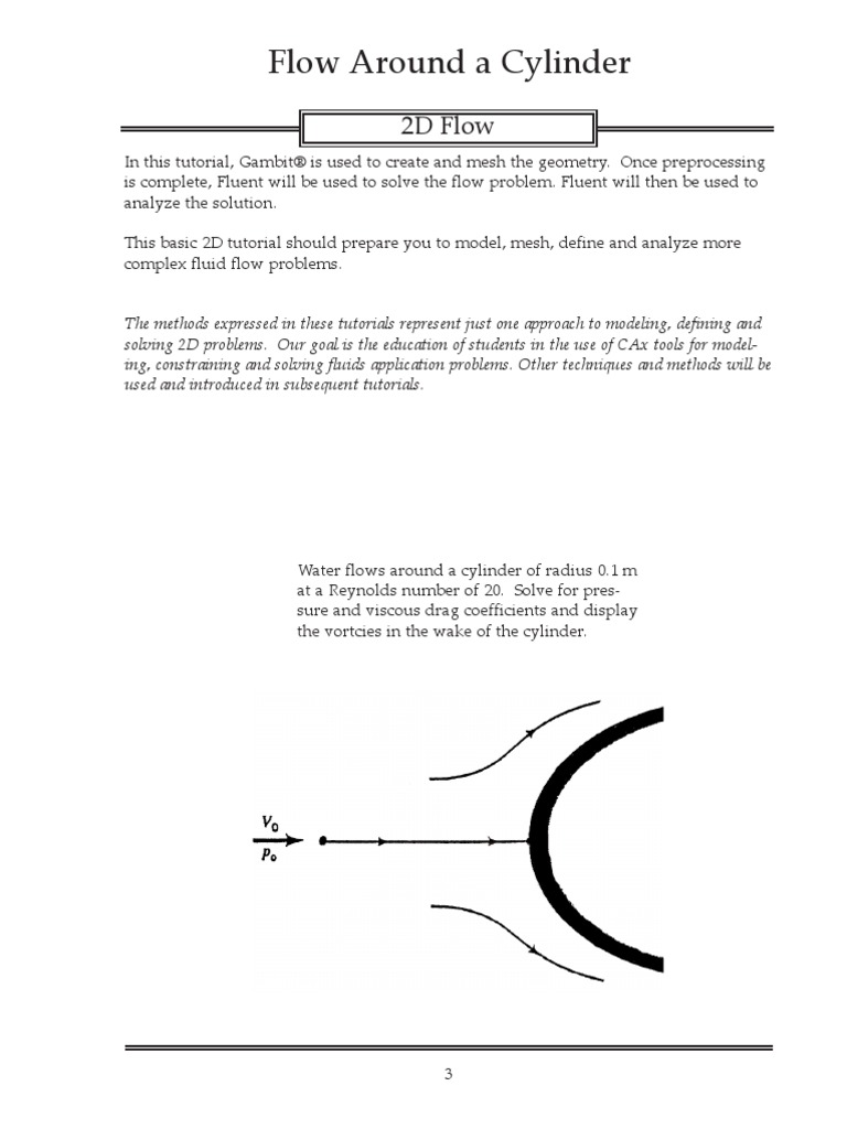 Flow Around A Cylinder | PDF | Fluid Dynamics | Reynolds Number