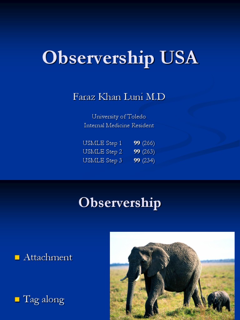 Observership | PDF