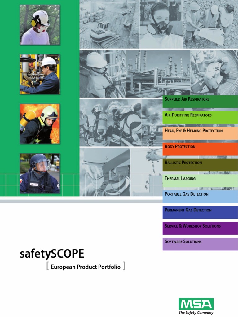 Safety Scope MSA Catalog | PDF | Oxygen | Breathing