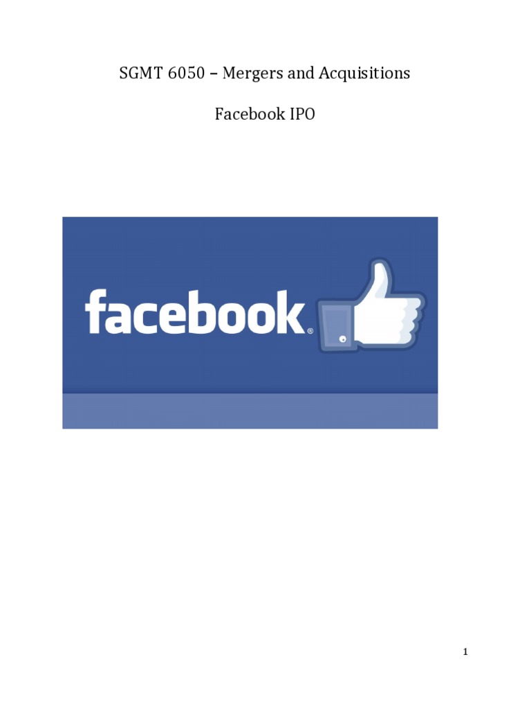 Facebook IPO Valuation Analysis | PDF | Initial Public Offering ...