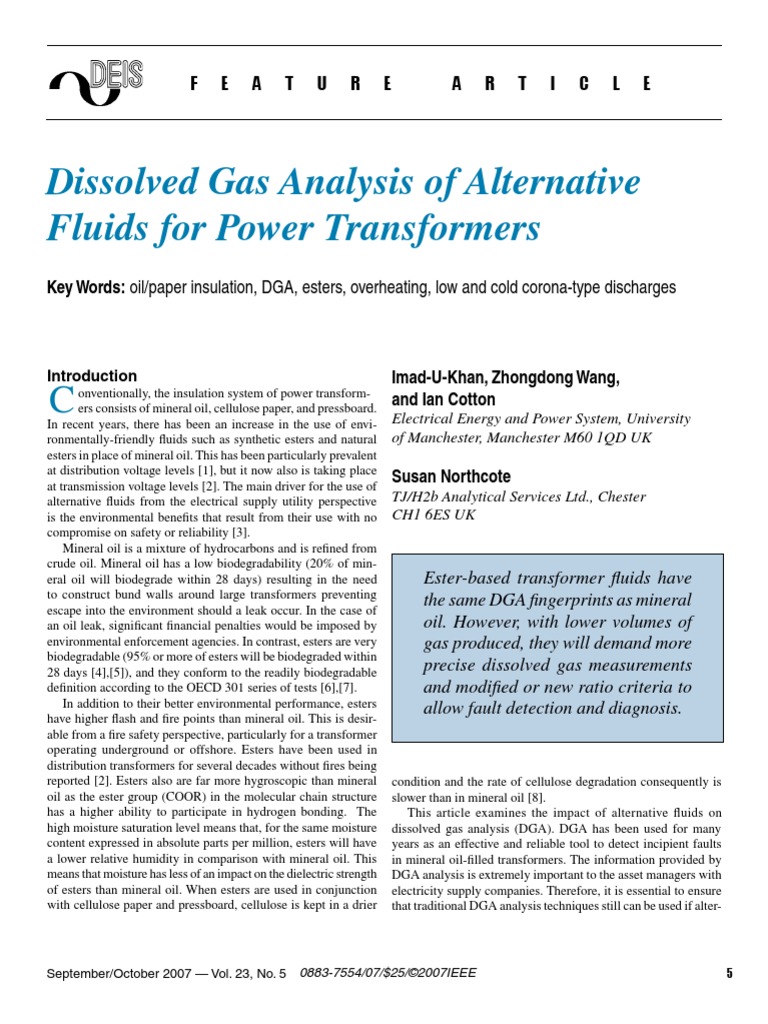 5.dissolved Gas Analysis (DGA) of Alternative Fluids For Power ...