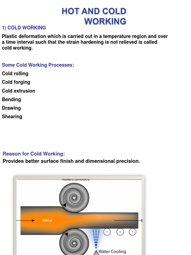 Hot Cold Working | PDF | Extrusion | Rolling (Metalworking)