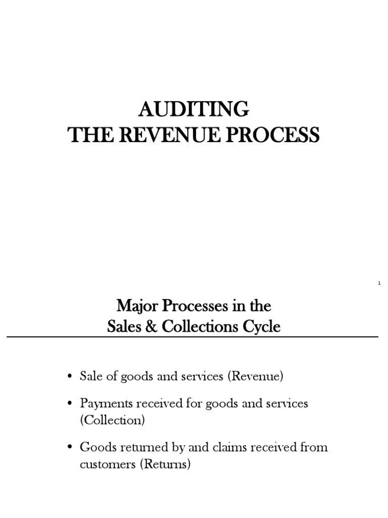 Revenue Process | PDF | Revenue | Accounting