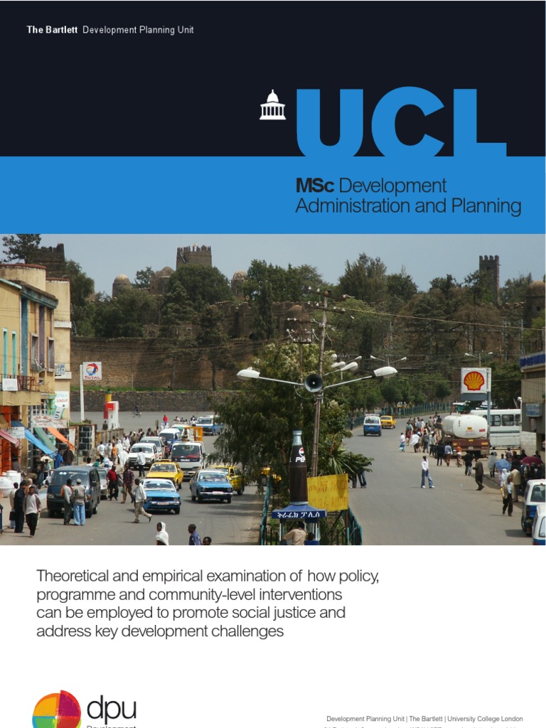 MSC Development Planning and Administration at The Development Planning ...