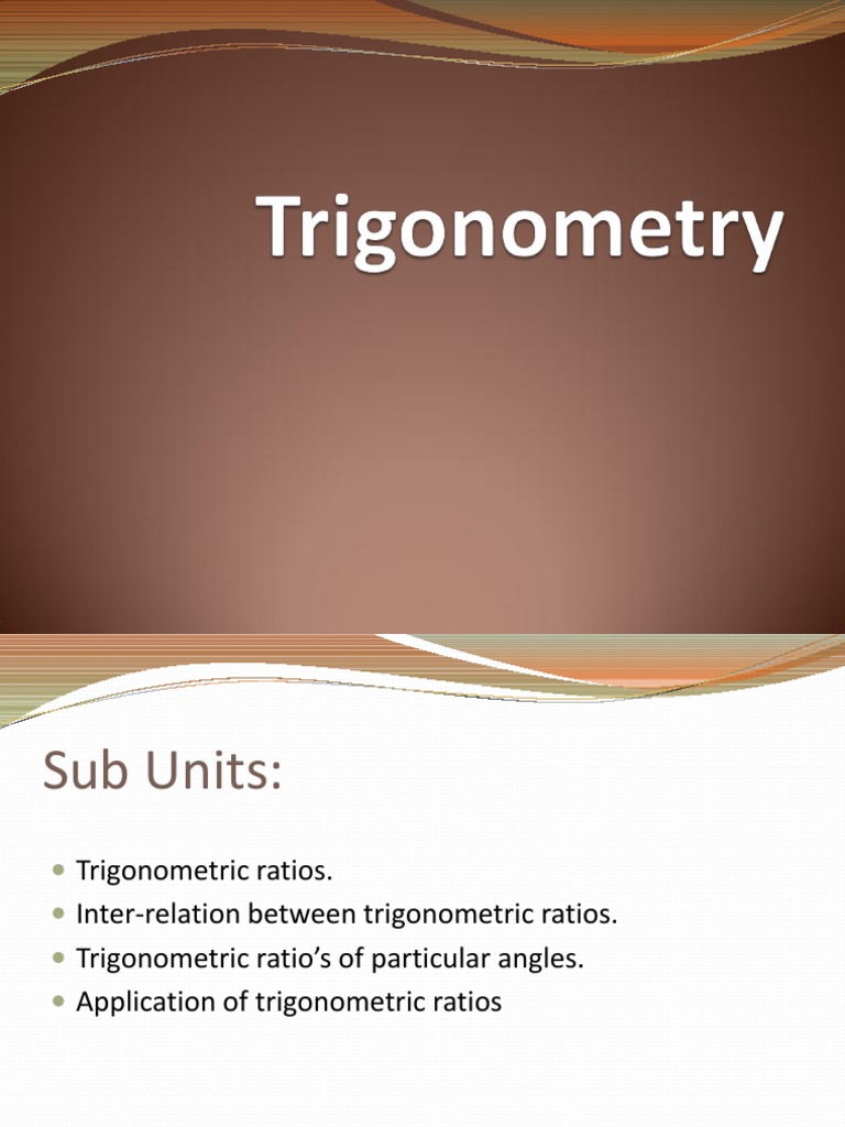 Measuring Heights and Distances Using Trigonometry | PDF | Trigonometry ...