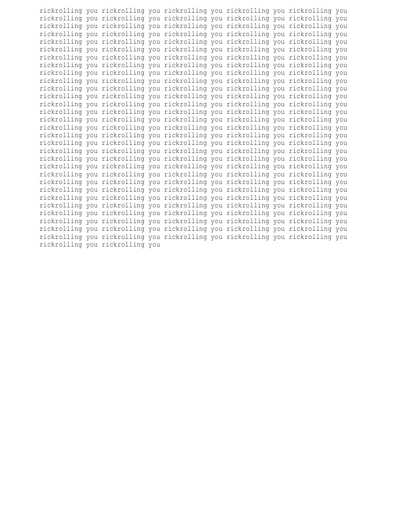 Rickrolling You | PDF | Young Adult