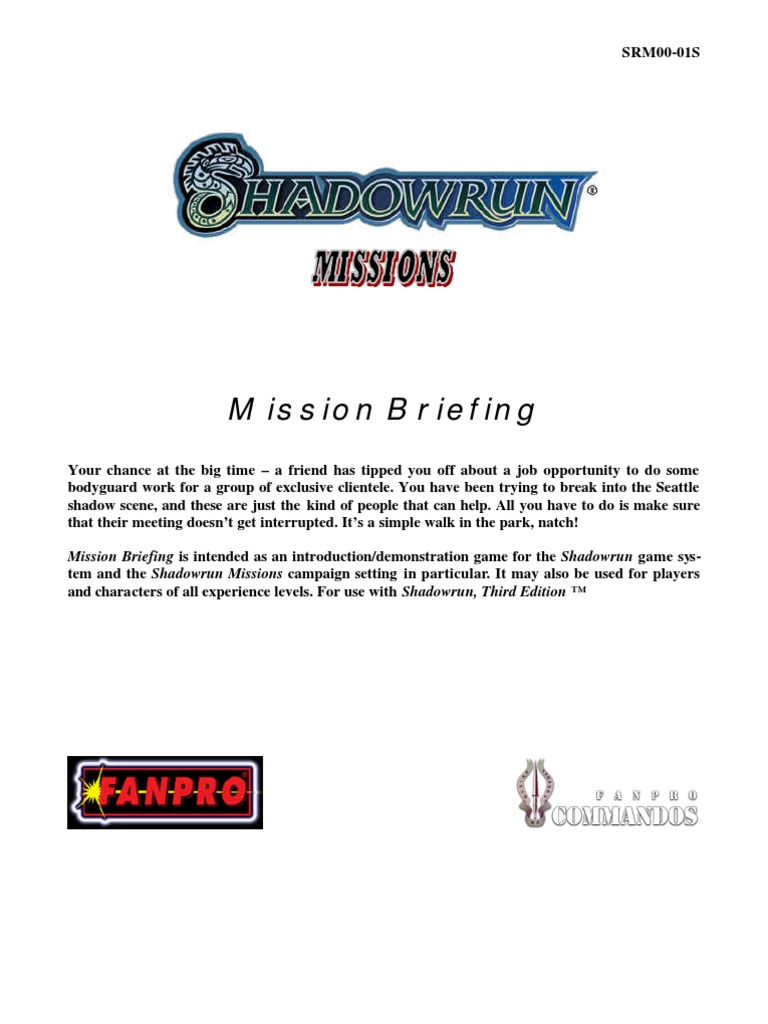 Mission Brief | PDF | Leisure