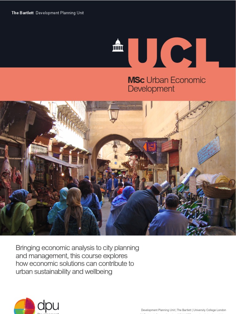 MSC Urban Economic Development at The Bartlett Development Planning ...
