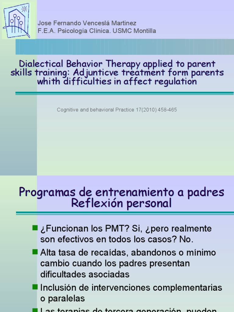 Programa Entrenamiento Padres | PDF | Las emociones | Comportamiento