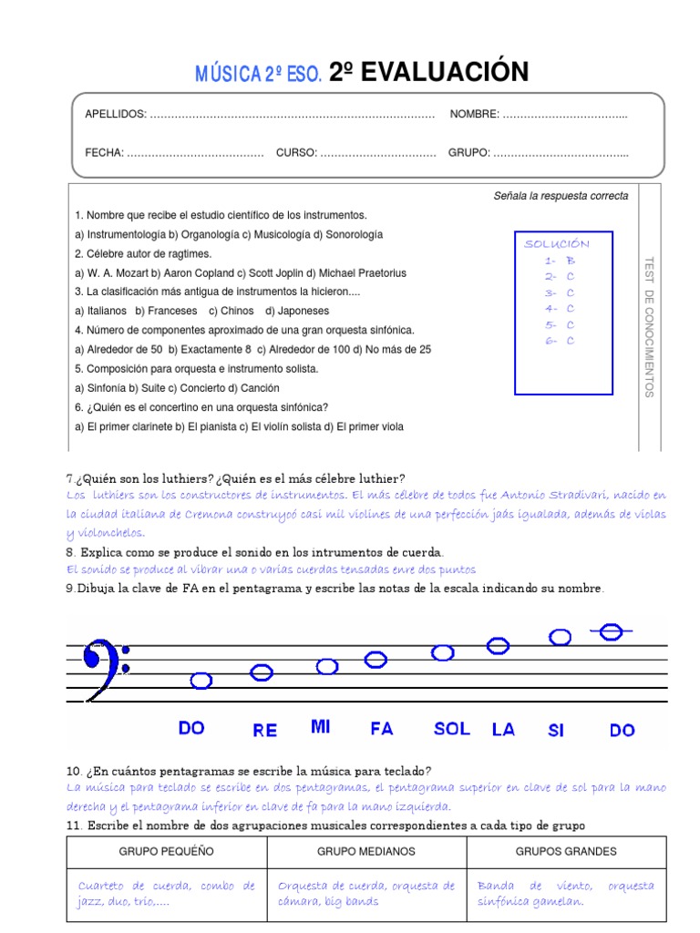 SOL_EXAMEN MÚSICA 2º ESO- 2ª EVALUACIÓN