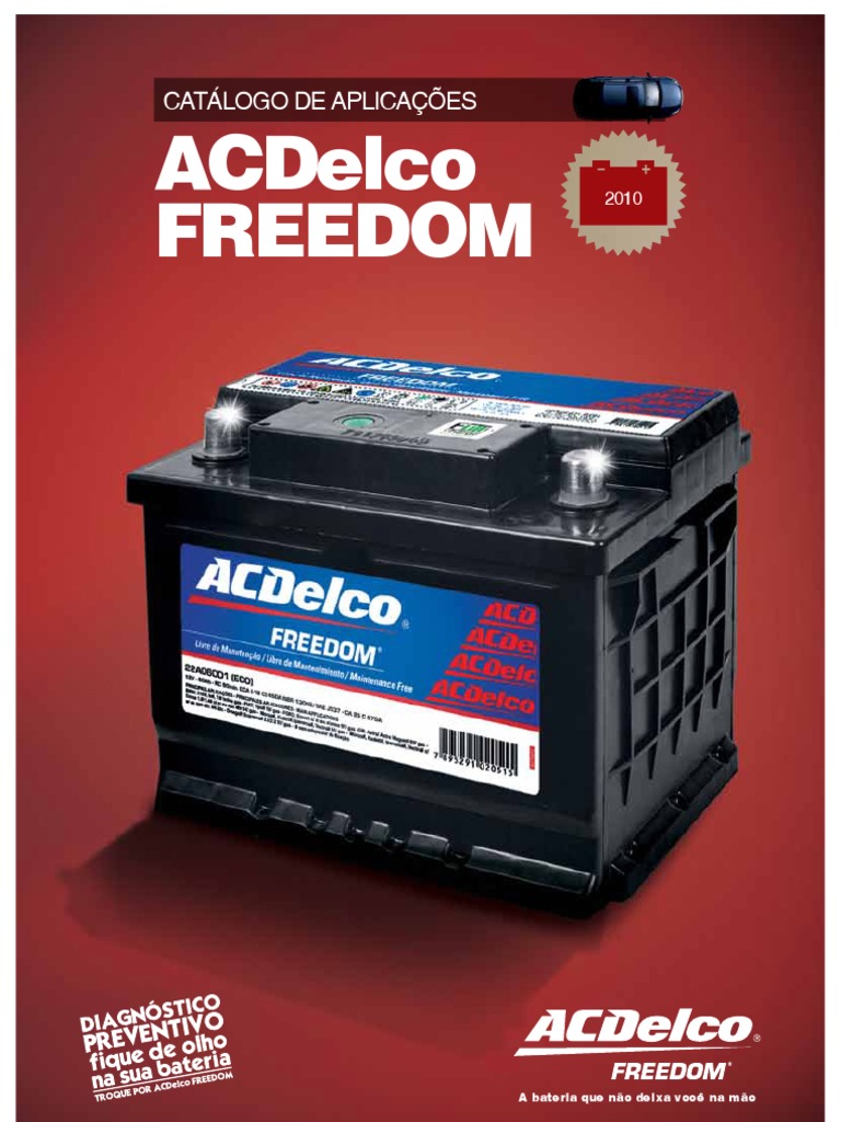 Catálogo ACDelco Freedom 2010: Baterias para Veículos e Motos | PDF ...