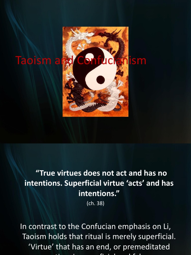 Taoism Presentation | PDF | Confucianism | Classical Chinese Philosophy