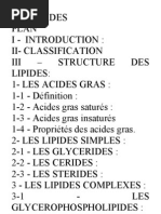 Les Lipides Simples : Glycérides, Cérides, Stérides | PDF | Cholestérol ...