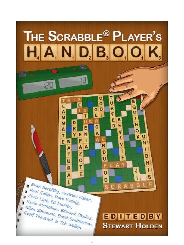 Scrabble Player's Handbook | Linguistics | Cognitive Science
