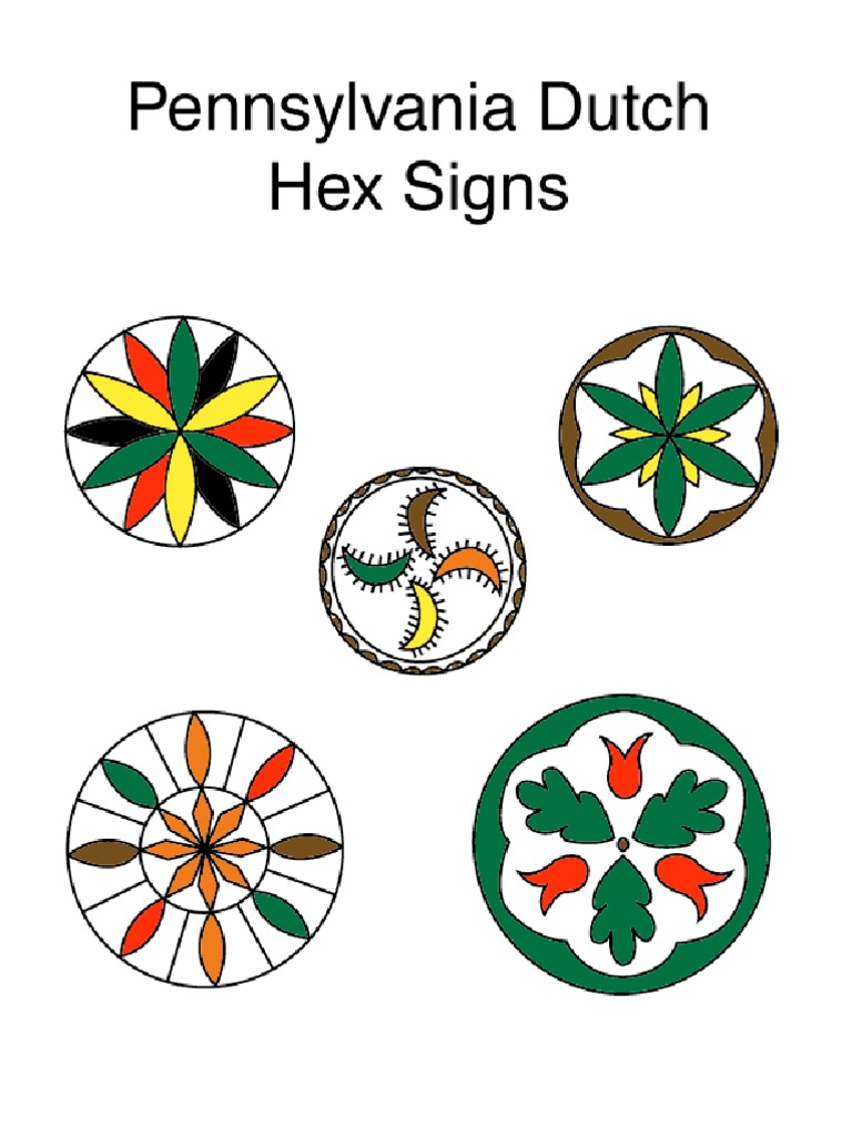 Pennsylvania Dutch Hex Signs Coloring Book | PDF