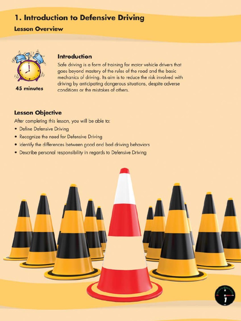 Defensive Driving Study Guide | PDF