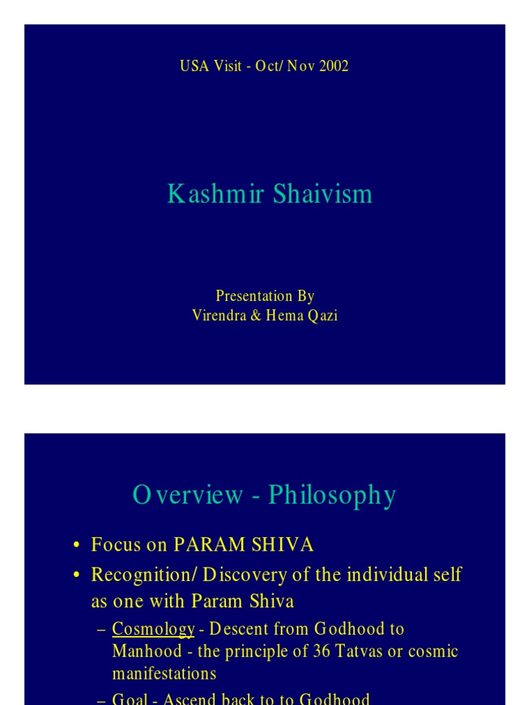 Kashmira Shaivism | Yoga | Advaita