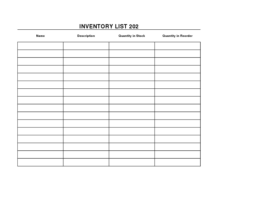Daycare Inventory List | PDF