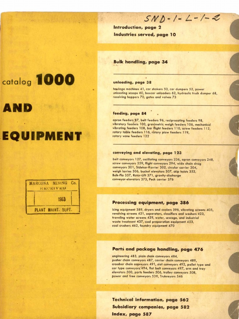 LINK BELT - Catalog 1000 PDF | PDF