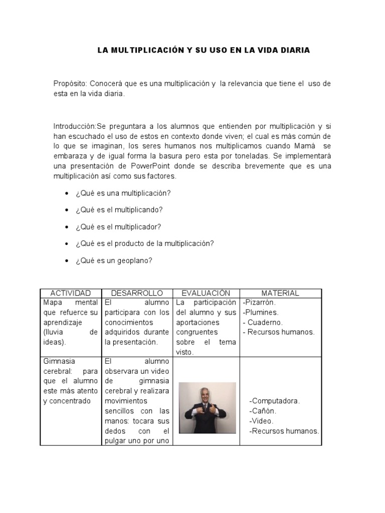 Estrategia | PDF | Multiplicación | Aprendizaje