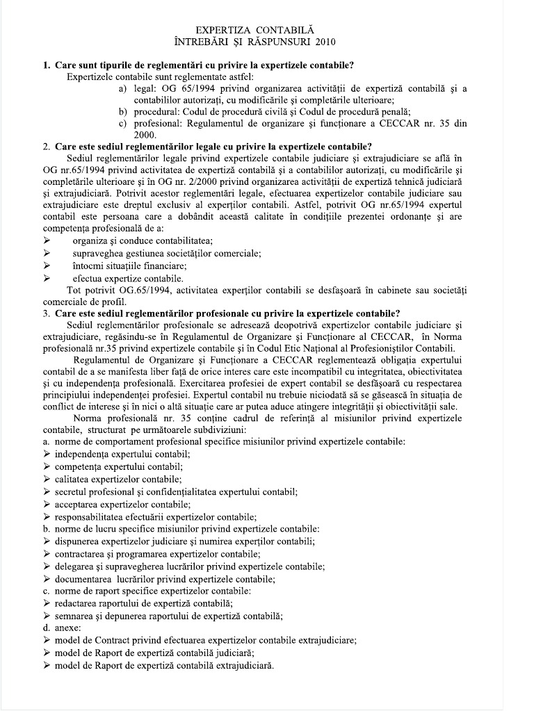 Expertiza Contabila Ceccar | PDF