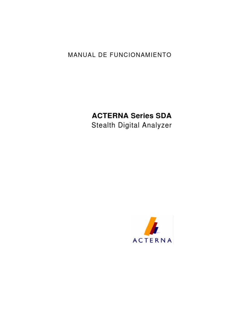 Manual de Funcionamiento Del Sda 5000 | PDF | Marca comercial | Modulación