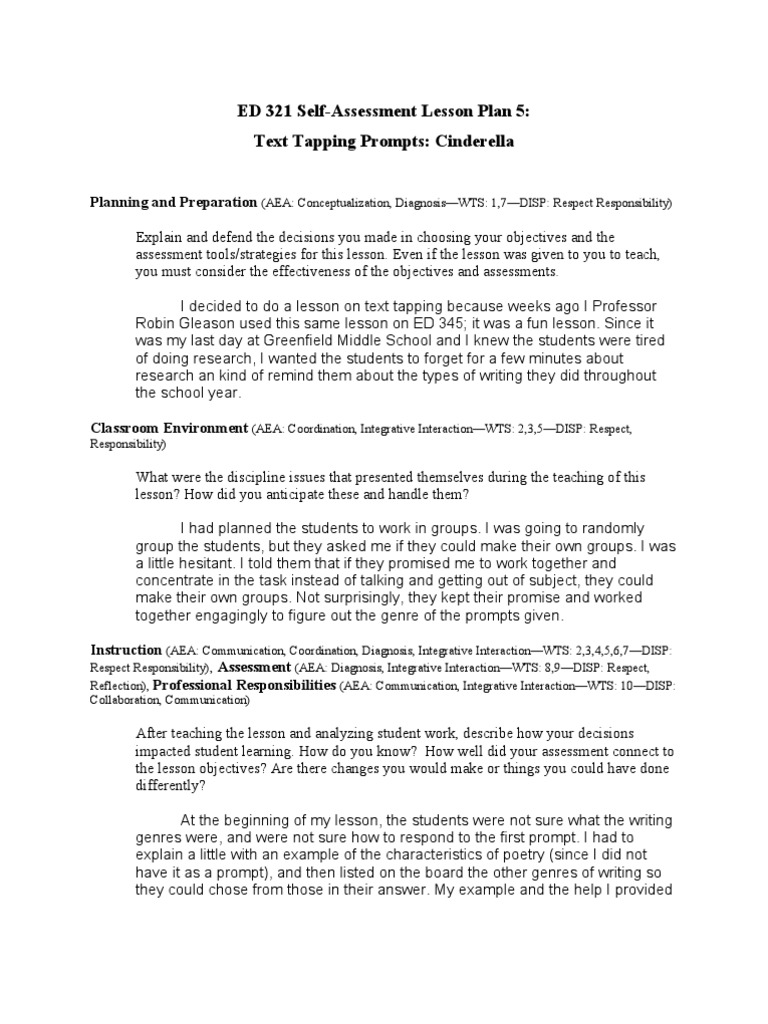 Self Assessment Lesson 5 | Download Free PDF | Genre | Teaching