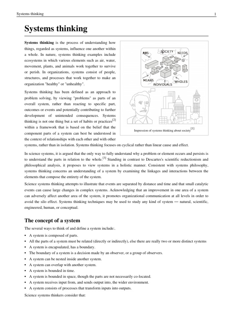 Systems Thinking | PDF | Systems Thinking | System