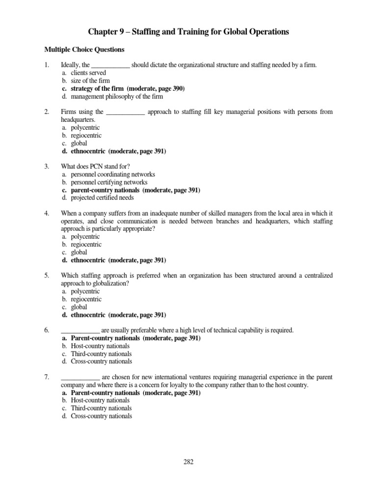 Global Staffing and Training Strategies | PDF | Incentive | Employment