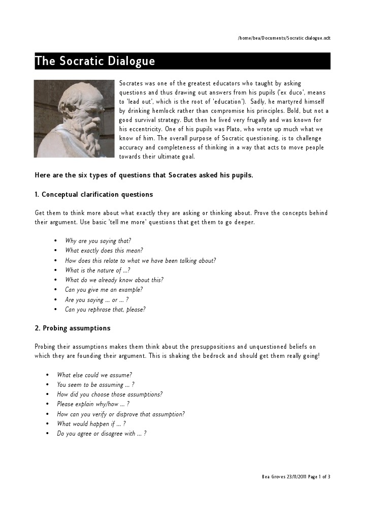 Socratic Dialogue | PDF | Logical Consequence | Argument