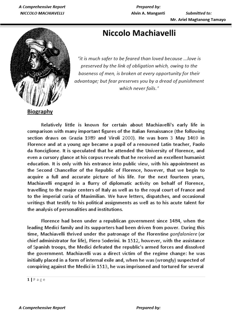 Niccolo Machiavelli | PDF | The Prince | Niccolò Machiavelli