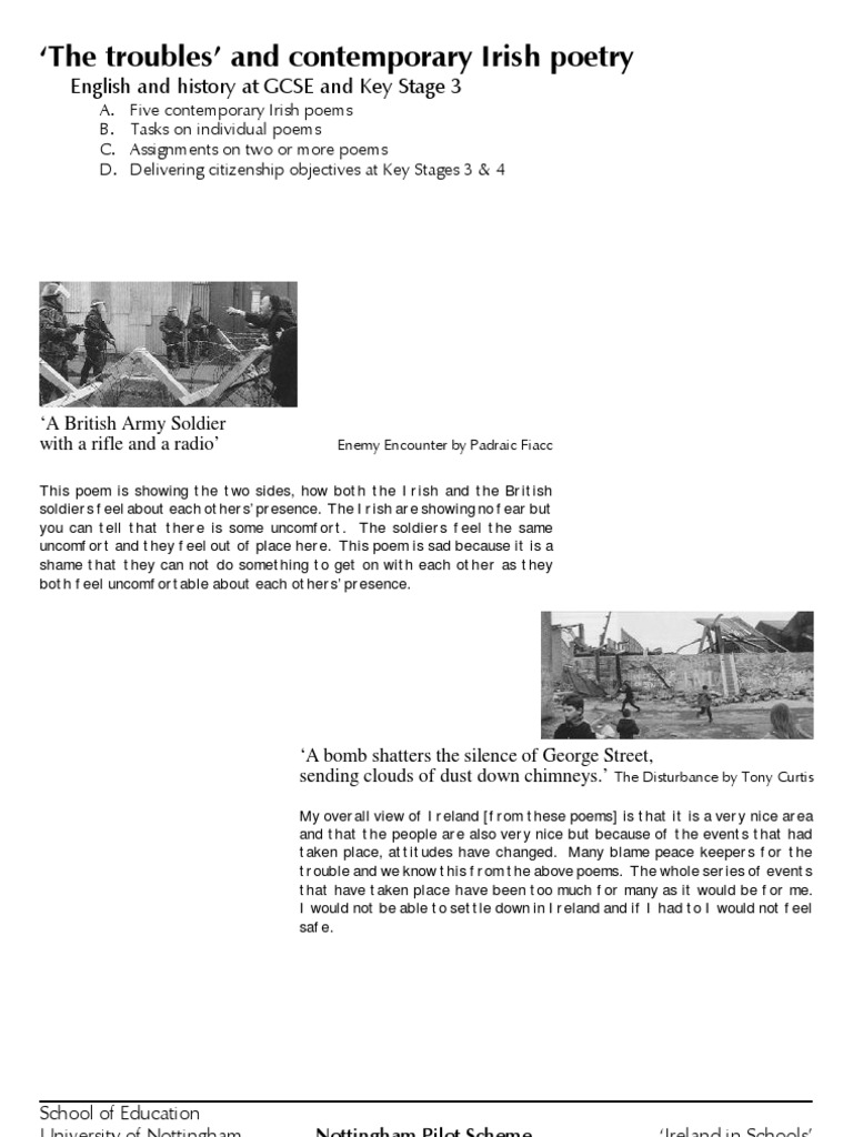 Poetry & The Troubles: Getting Behind The Headlines in Northern Ireland ...