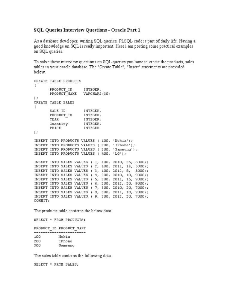 SQL | PDF | Sql | Information Technology Management