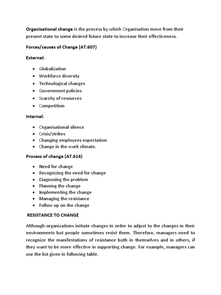 Organisational Development & Change | PDF | Organization Development ...