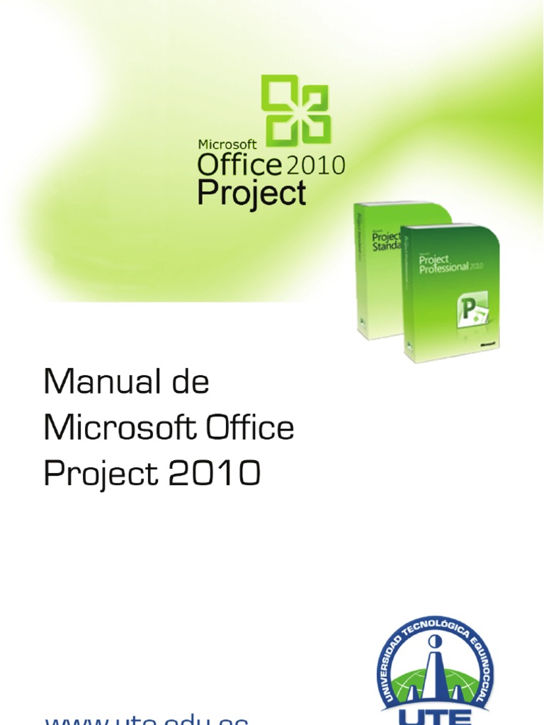 Manual Project 2010 | PDF | Planificación | Programación de computadoras