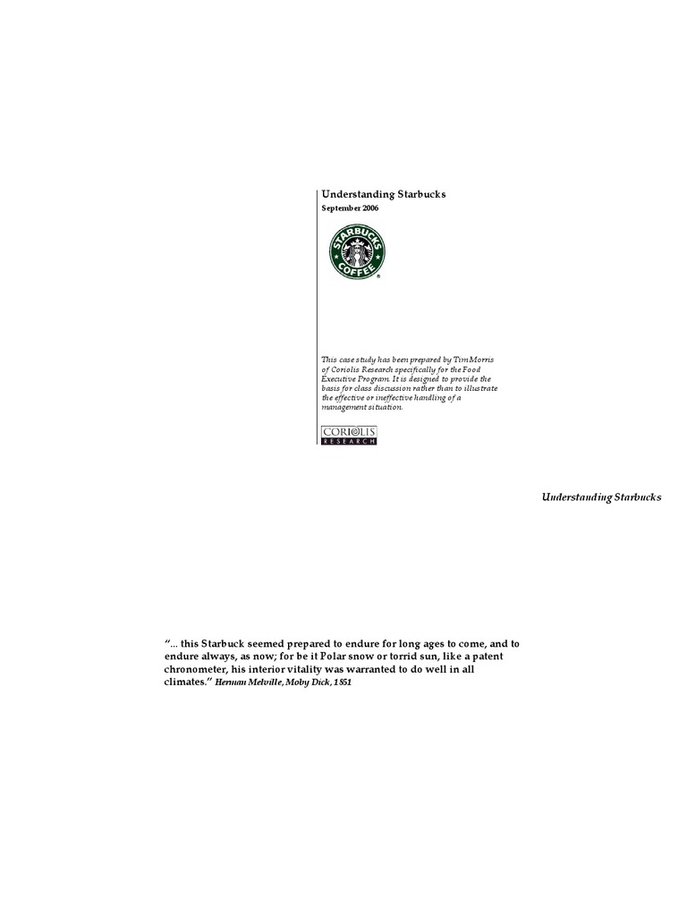 Starbucks Presentation Pdf Starbucks Retail