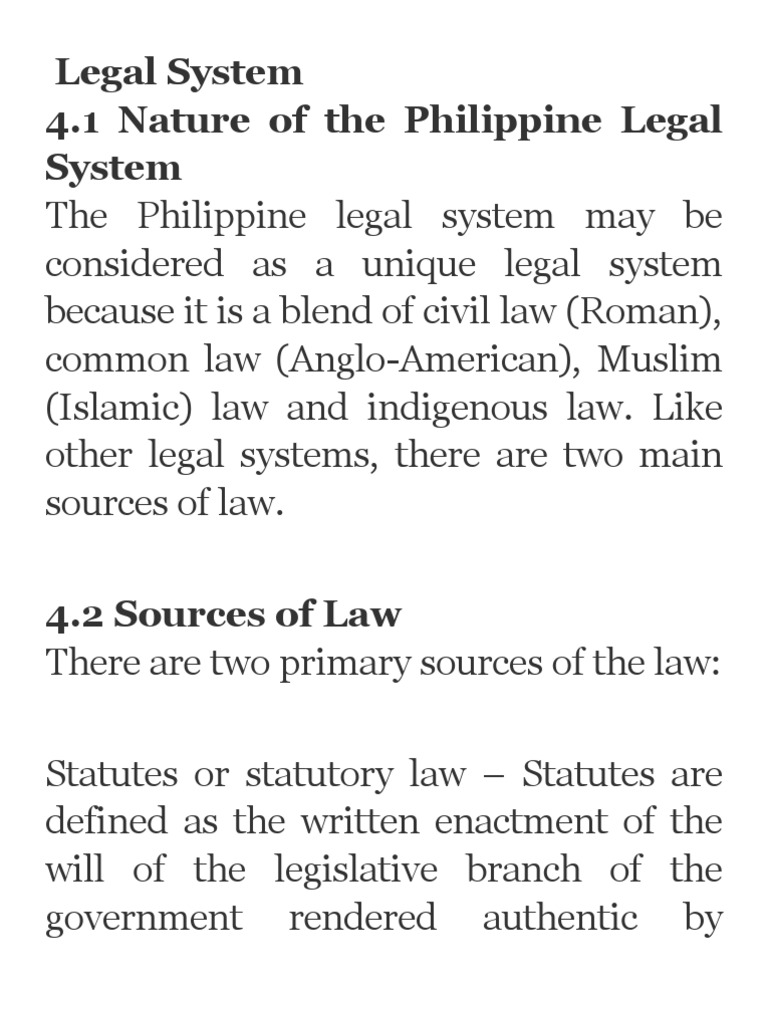 Legal System | PDF