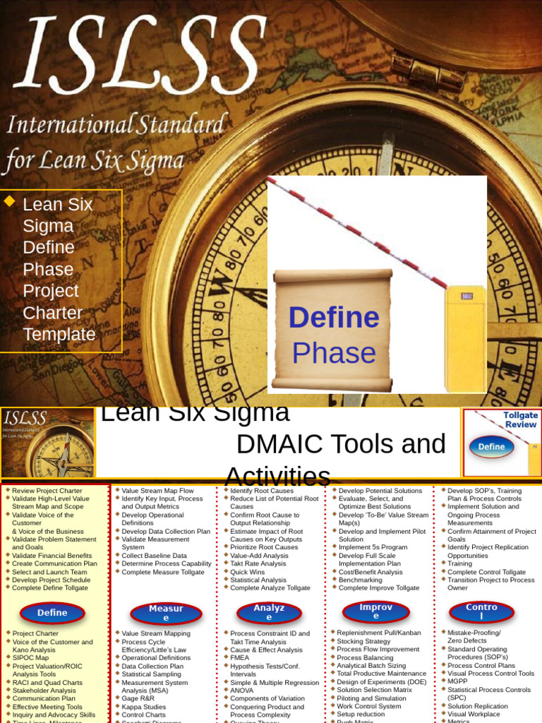 Lean Six Sigma Project Charter Template | Download Free PDF | Six Sigma ...