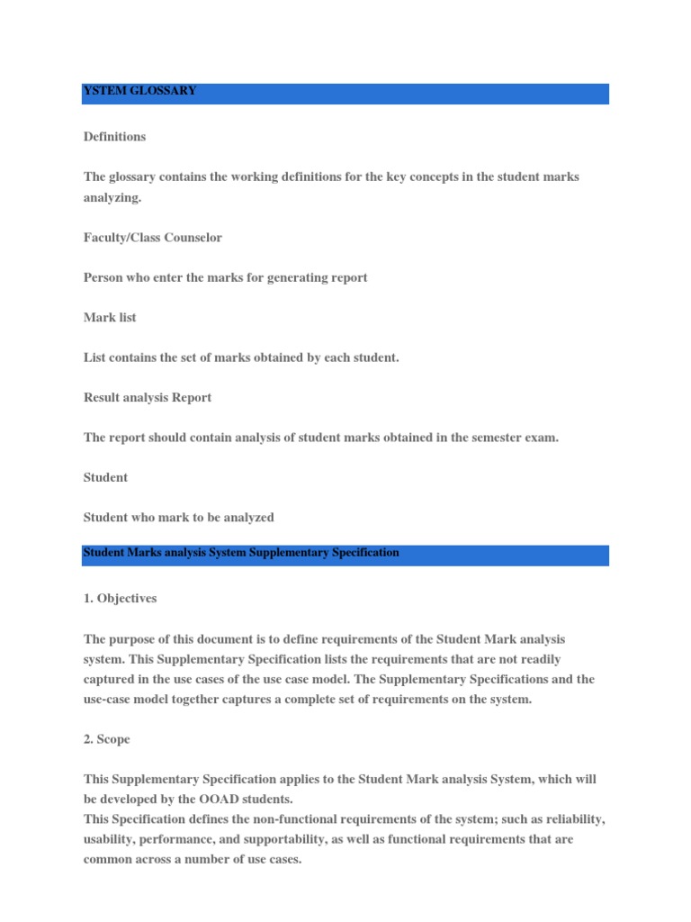 Student Mark Analysis System | PDF