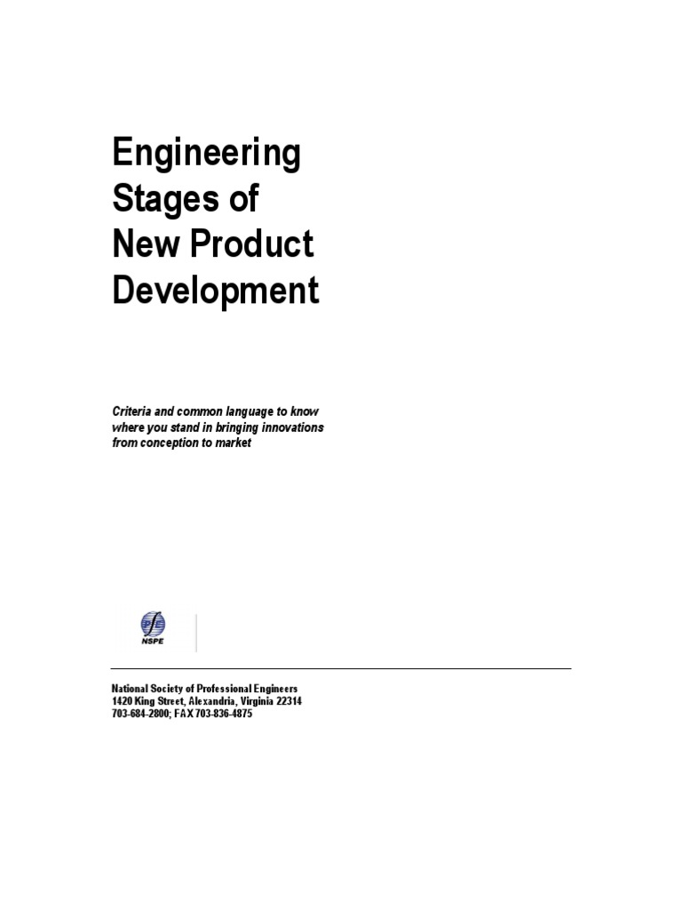 Engineering Stages in Product Development | PDF | Prototype ...