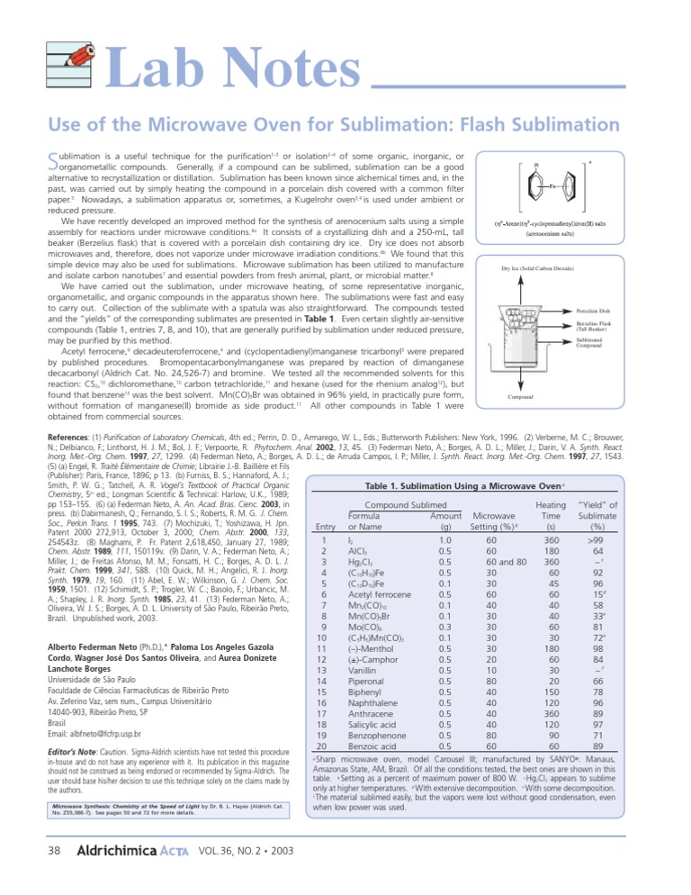 Flash Sublimation | PDF | Carbon Dioxide | Atoms