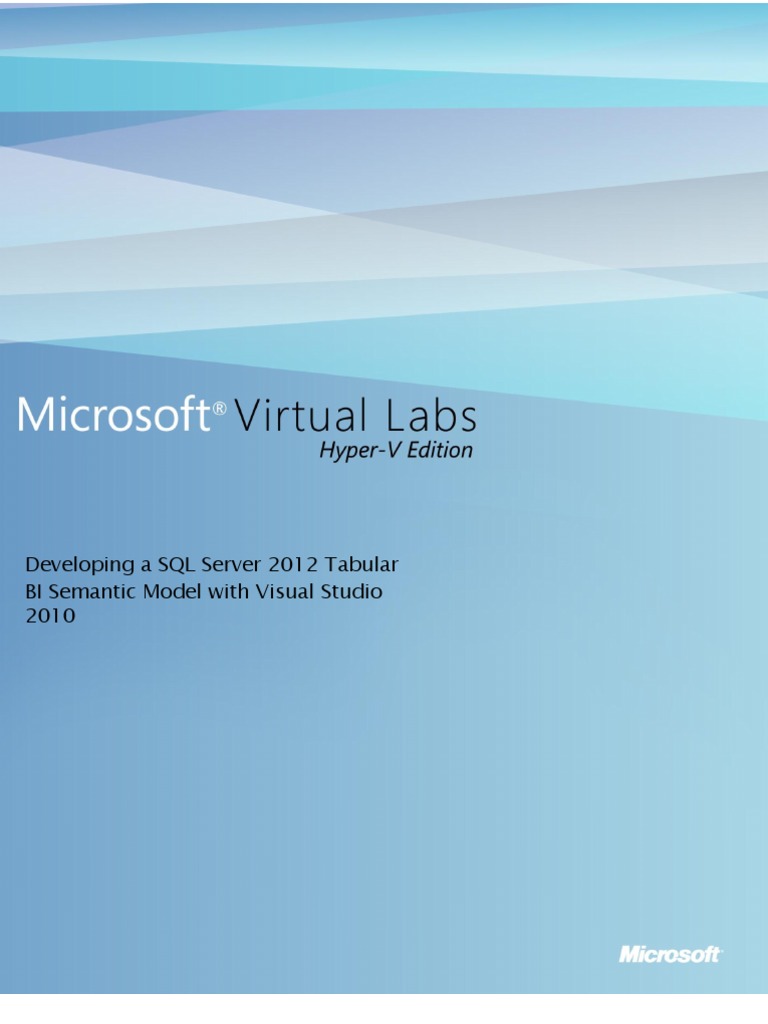 SQ L 2012 Tabular Bi | PDF | Microsoft Sql Server | Table (Database)