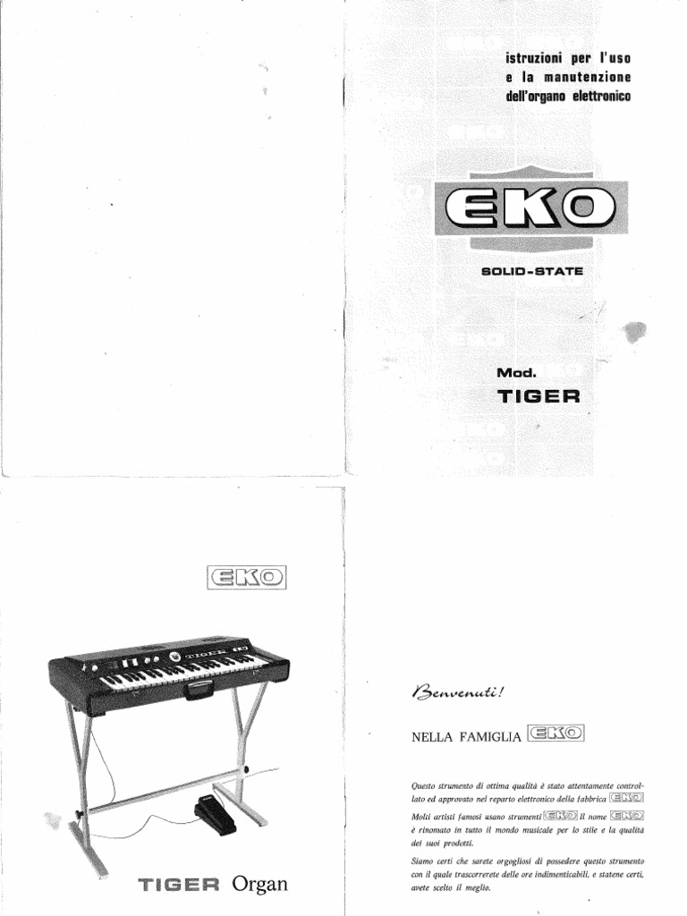 EKO Tiger Organ | PDF